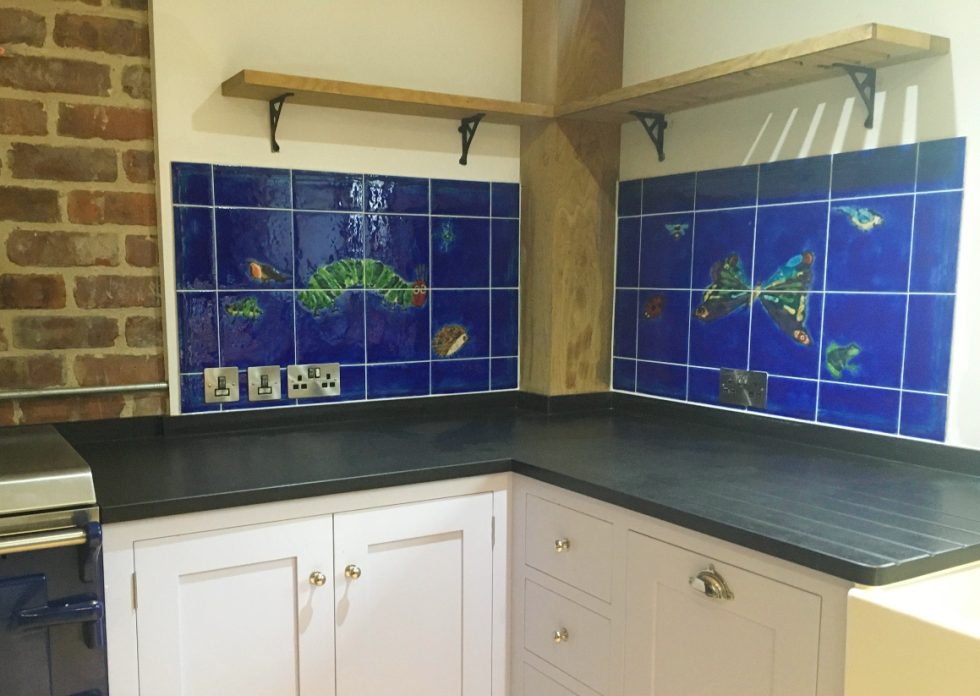 Latest beautiful bespoke kitchen tile splashback!